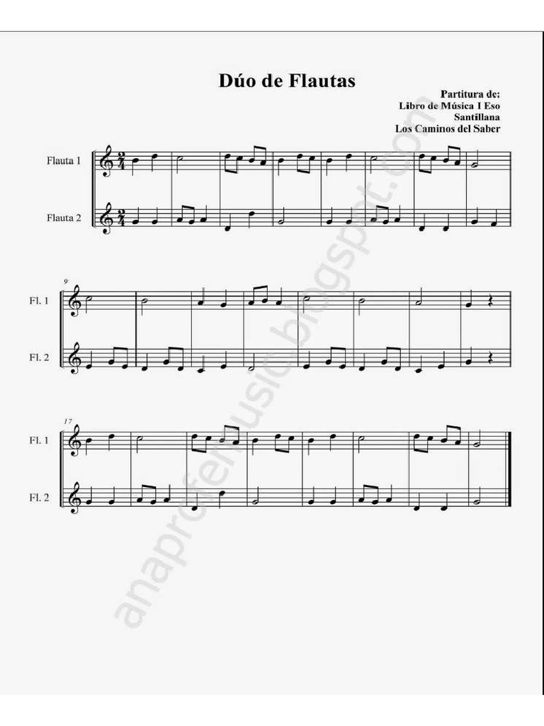 Duo de Flautas | PDF