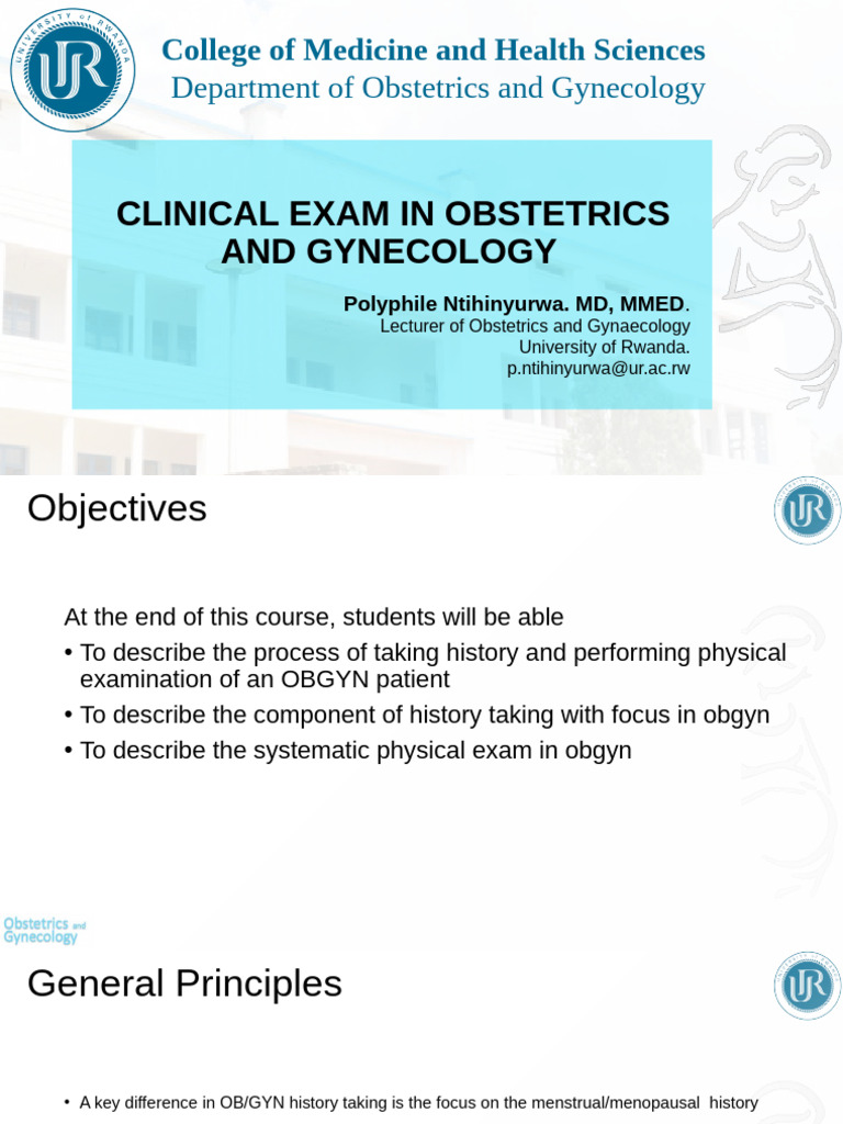 Clinical Exam | PDF | Menopause | Sexually Transmitted Infection
