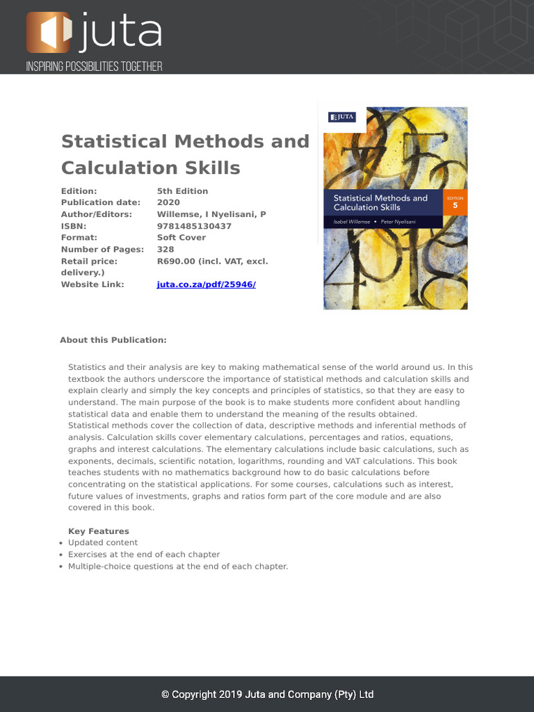 PDF Textbook Information | PDF | Statistics | Statistical Theory