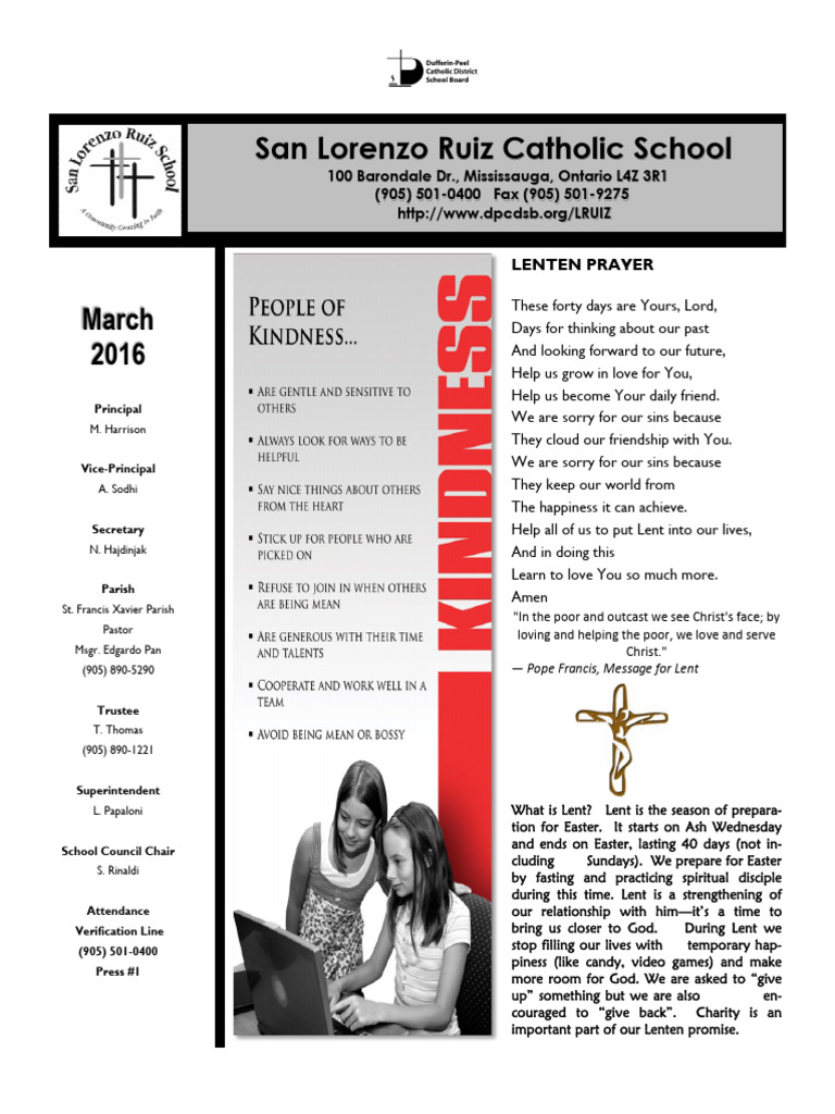 san-lorenzo-ruiz-catholic-school_compress | PDF | Lent