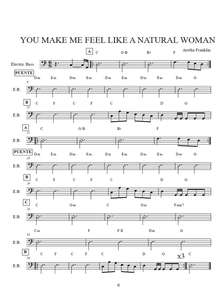 YOU MAKE ME FEEL LIKE A NATURAL WOMAN - Score | PDF