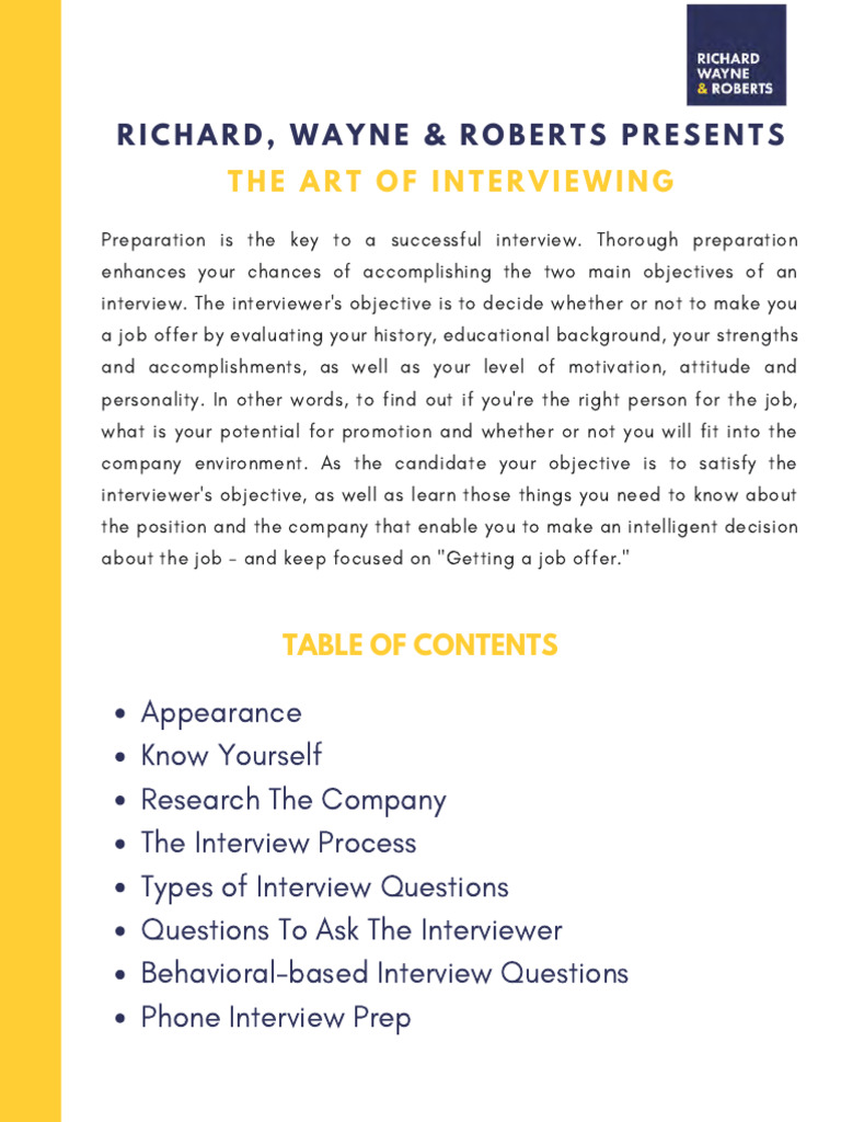 Mastering the Art of Interviews | PDF | Employment | Salary