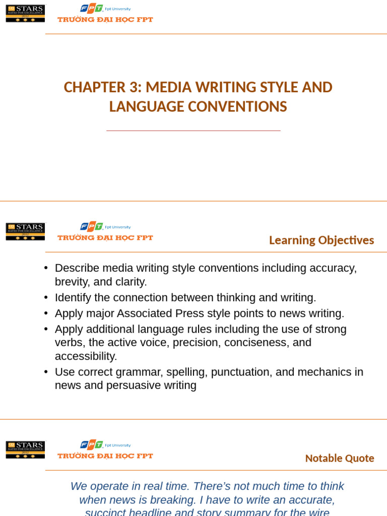 Chapter 3 - Media Writing Style and Language Conventions | PDF | Linguistics | Syntax