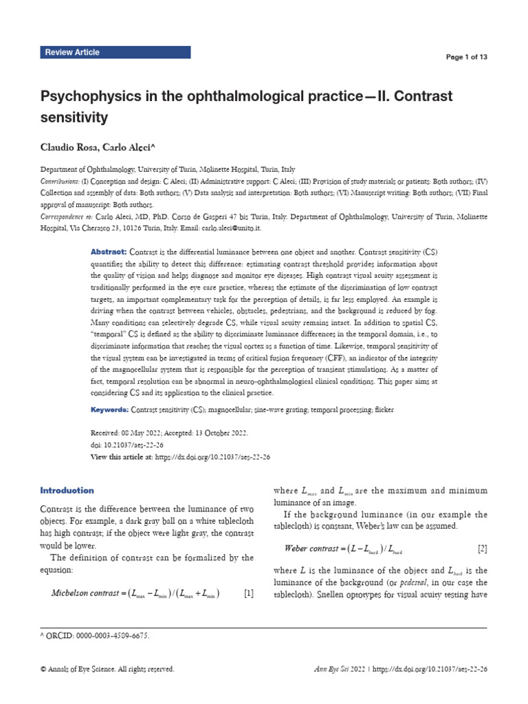 Psychophysics+in+the+ophthalmological+practice-II +contrast+sensitivity ...