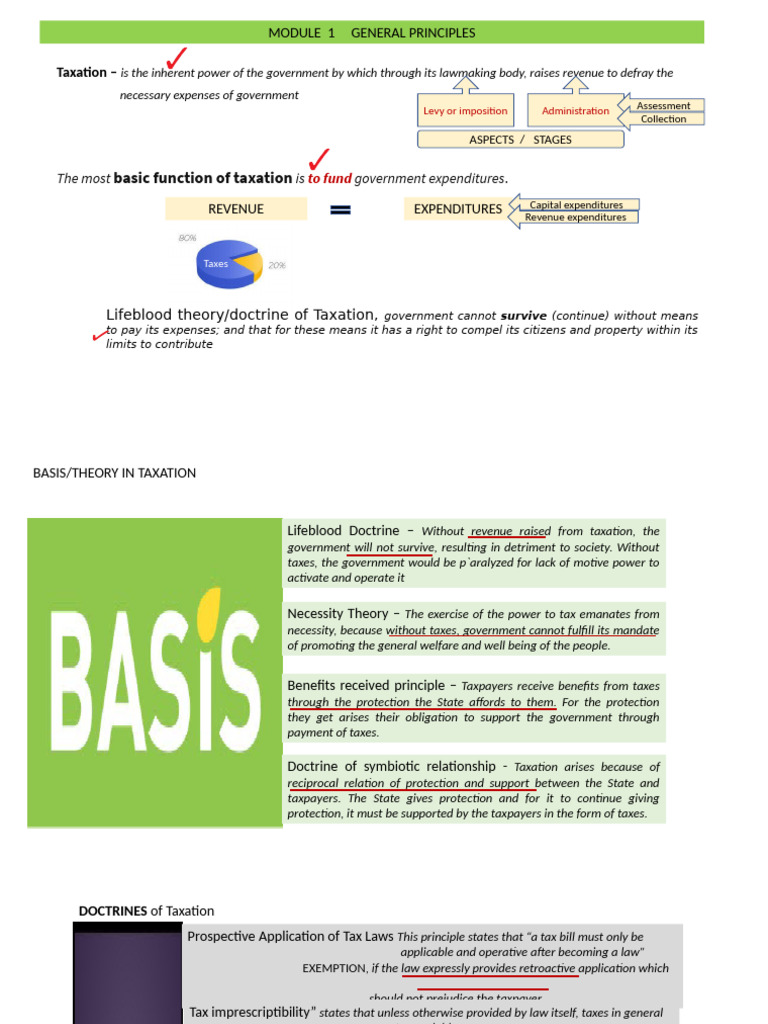 Principles of Taxation Explained | PDF | Taxes | Direct Tax