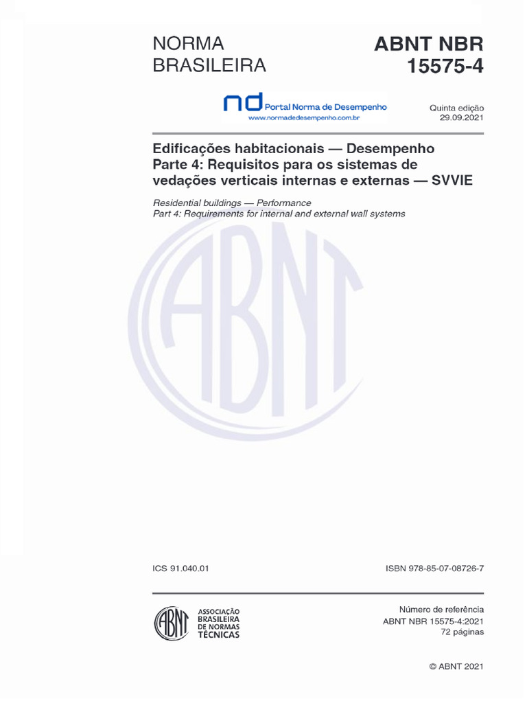 ABNT NBR 15.575-4 | PDF