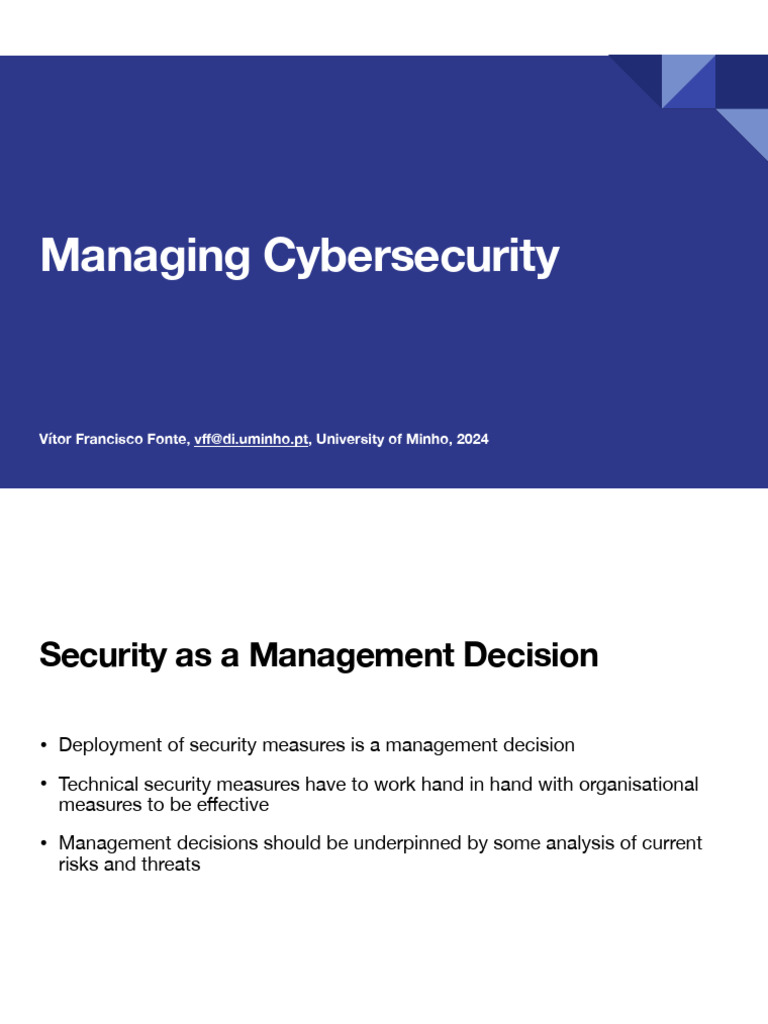 20240226 Managing Security 1 Pdf Computer Security Security