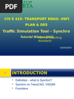 Synchro Studio: Traffic Simulation Tools | PDF | Traffic | Computing