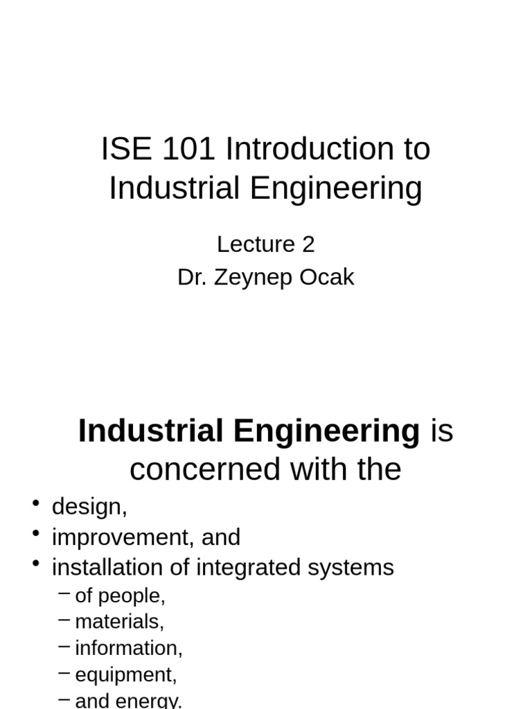 ISE 101 Lecture 2-ZOnew | PDF | Factors Of Production | Labour Economics