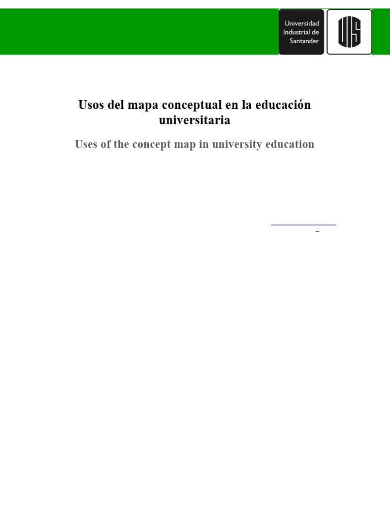 Usos Del Mapa Conceptual en La Educación Universitaria | PDF | Infografia | Pensamiento