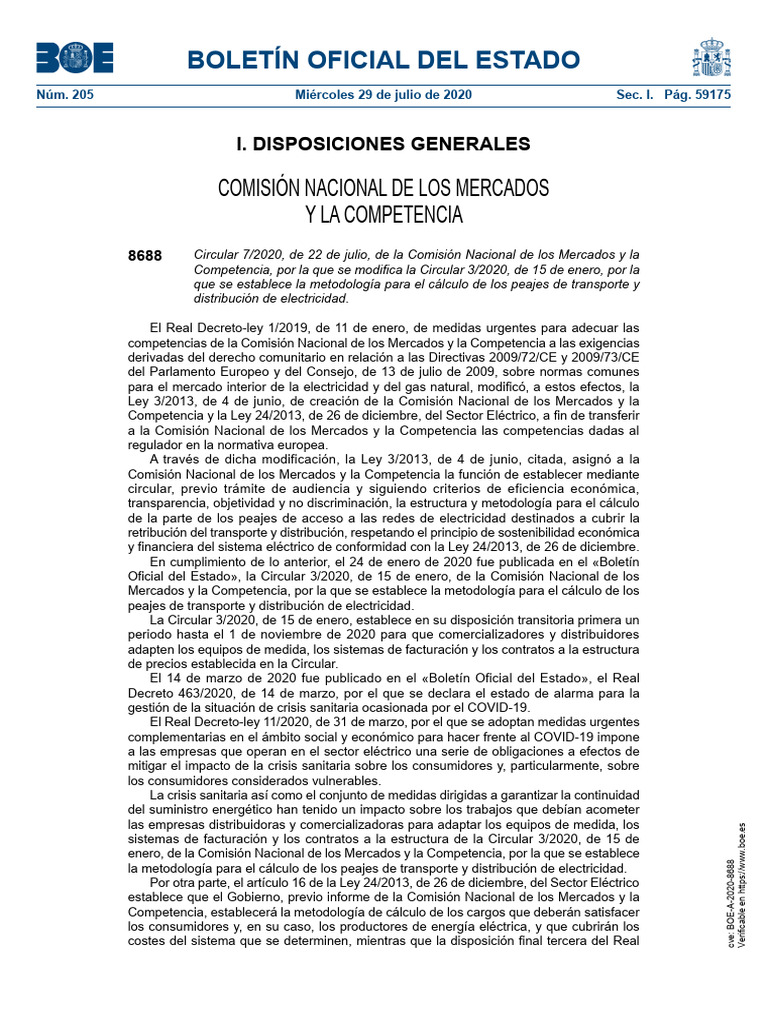 Circular 7 - 2020 Modifica 3 - 2020 | PDF | Ley de la Unión Europea ...