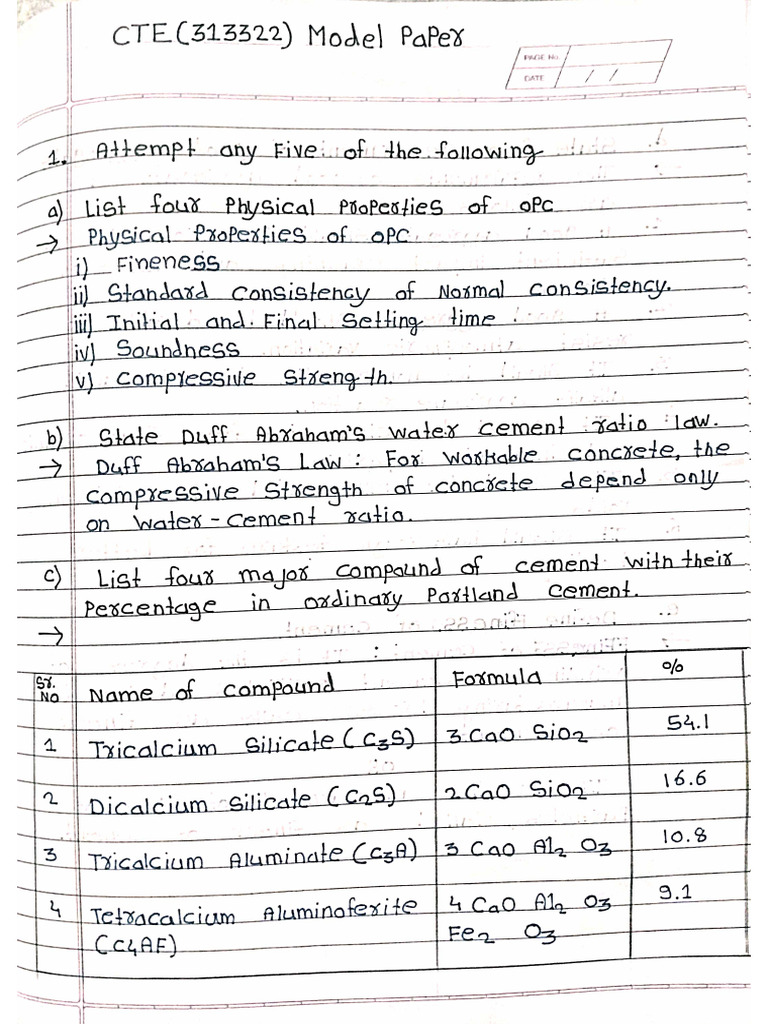 CTE(313322) Model Paper.(1) | PDF CTE(313322) Model Paper.(1) | PDF