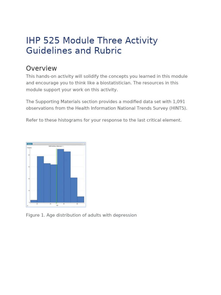 IHP 525 Module Three Activity Guidelines | PDF | Computers