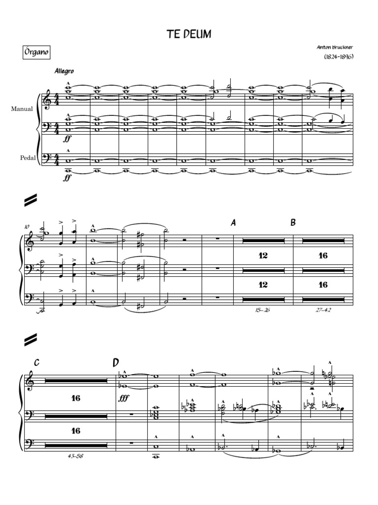 01 - Full Score - TE DEUM | PDF