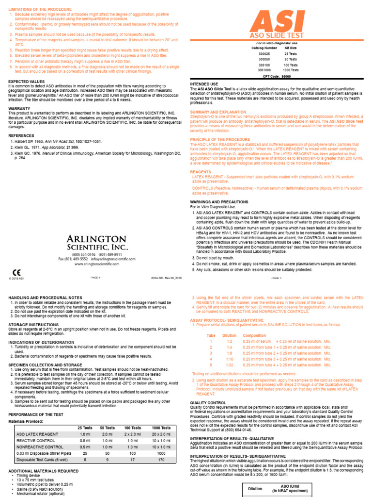 prueba-latex-aso | PDF | Immunology | Clinical Medicine