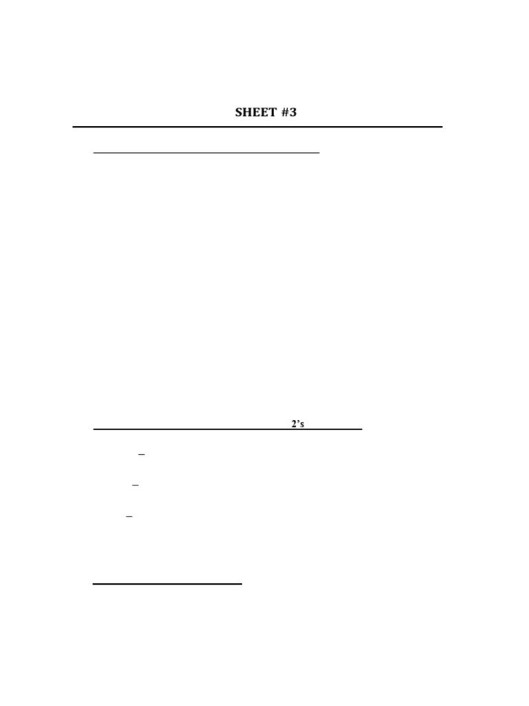 sheet 3-2 | PDF