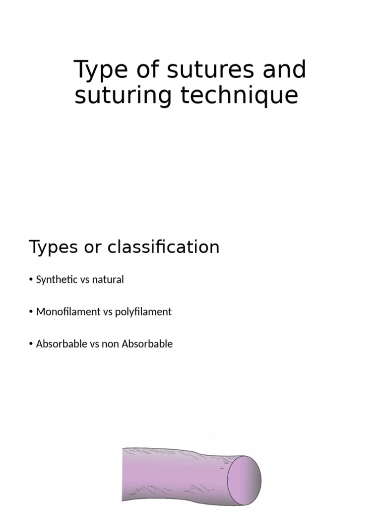 Type of Sutures and Suturing | PDF