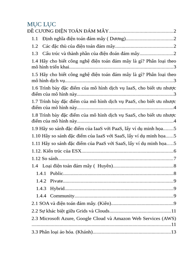 đề cương DTDM | PDF