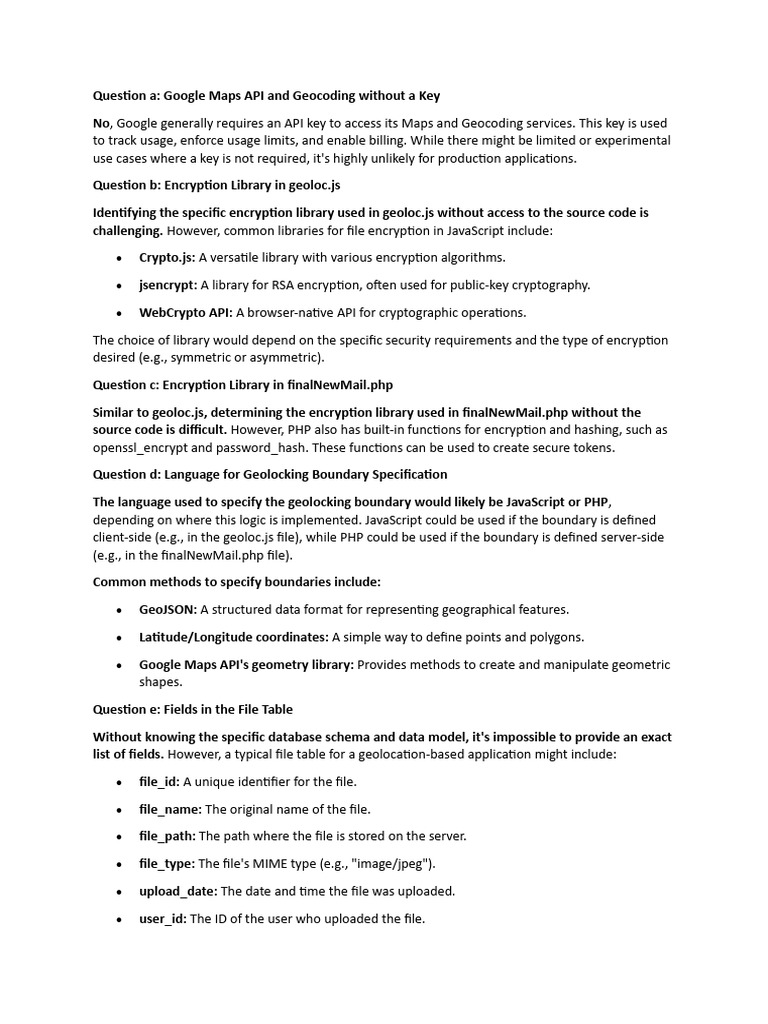 Google Maps API & Encryption Libraries Guide | PDF | Cryptography | Key ...