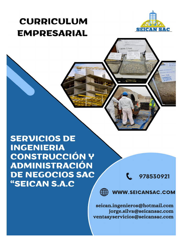 CV Empresarial - Seican Sac Enero 2024 | PDF | Business | Calidad ...