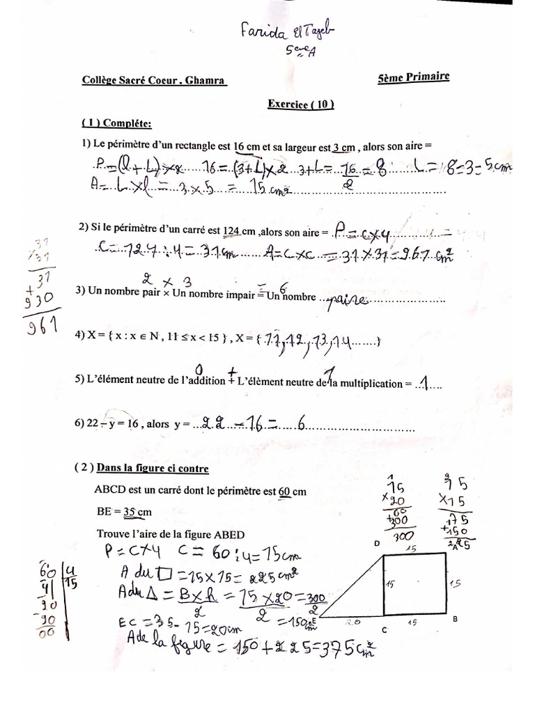 Devoir Exercice 10 | PDF