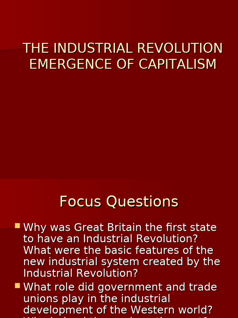 02 The Industrial Revolution | PDF | Industrial Revolution | Capitalism