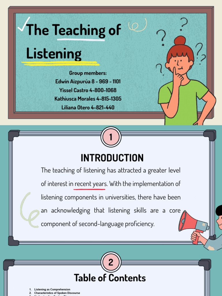 Effective Strategies for Teaching Listening | PDF | Reading ...