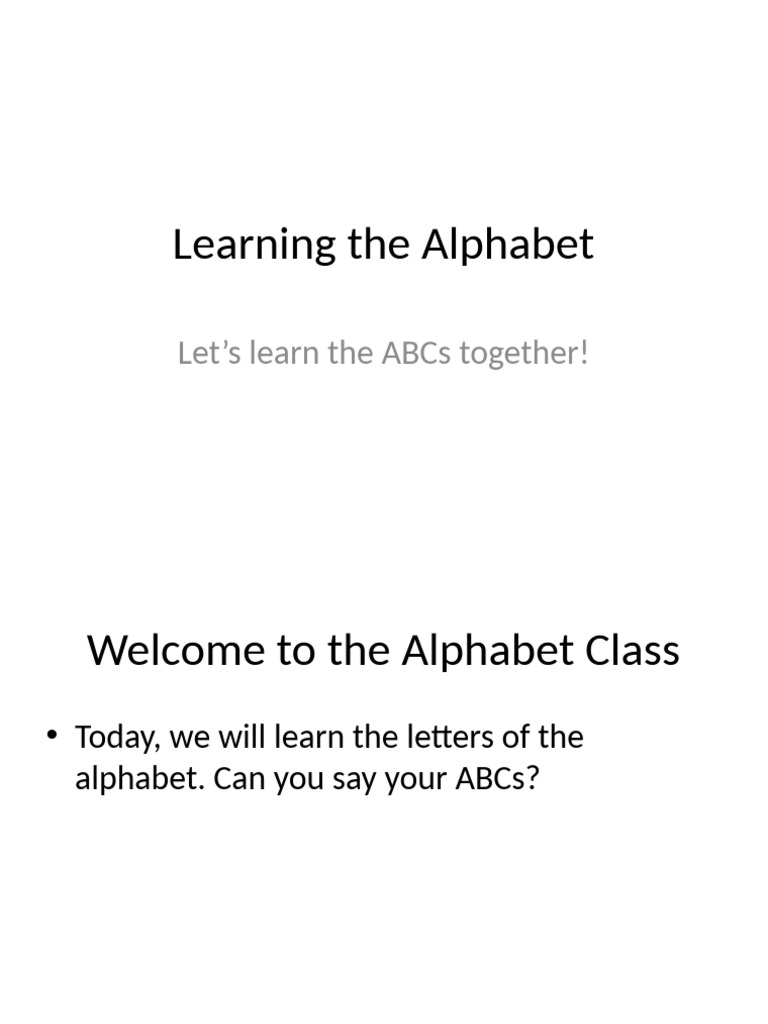 Alphabet Lesson 1st Grade | PDF | Language Arts & Discipline | Poetry