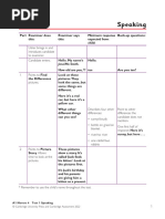 Movers - Speaking Test 1 | PDF