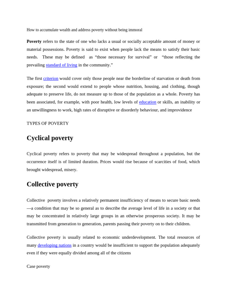 Poverty-Ethics 085039 | PDF | Poverty | Poverty & Homelessness