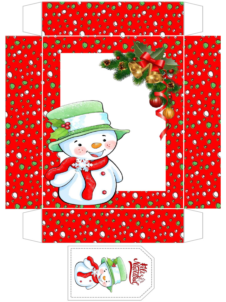 Caja Navideña Con Visor Pdf