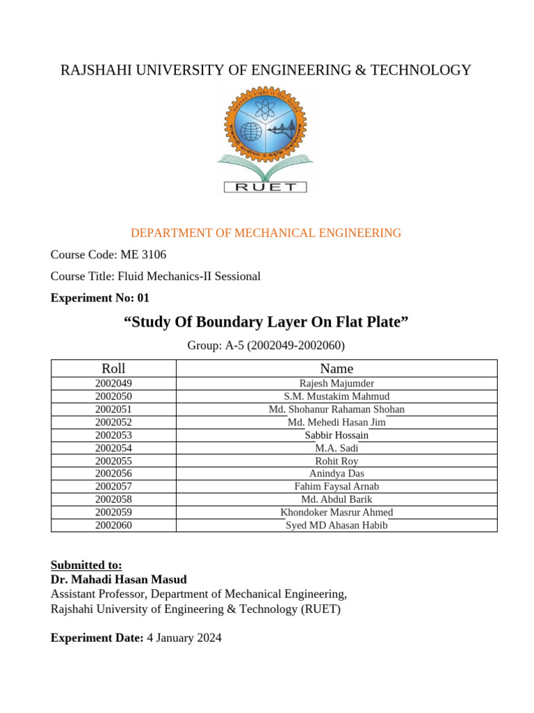 Bounday-layer-exp-combined-Final (1) | PDF | Boundary Layer | Fluid Dynamics