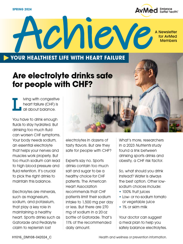 avmed_2024_q2_newsletter_chf_digital | PDF | Heart Failure | Electrolyte