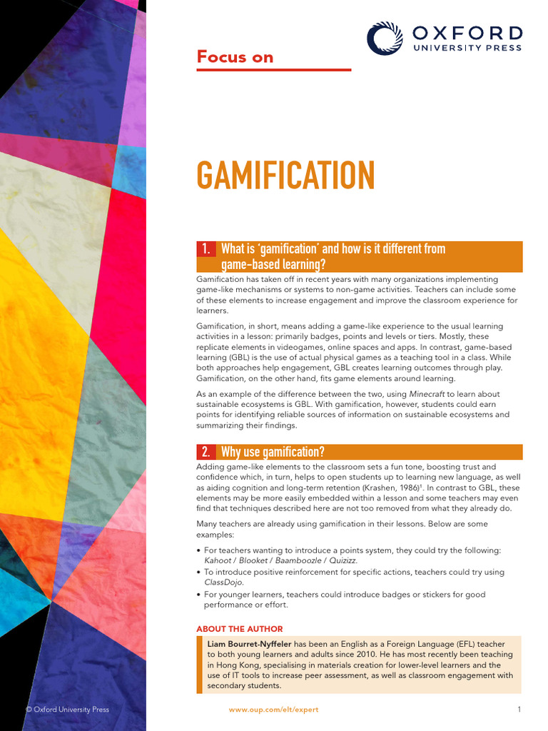Oup Focus Gamification | PDF | Learning | Teachers