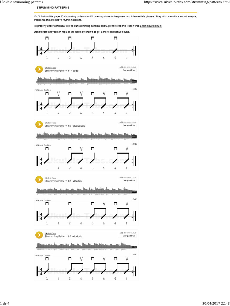 Ukulelestrumming | PDF | Language Arts & Discipline | Home & Garden