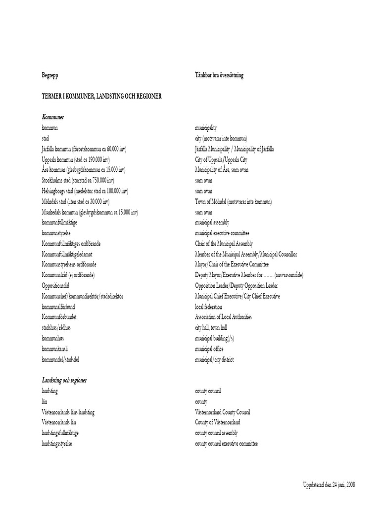 Glossary - Municipalities | PDF