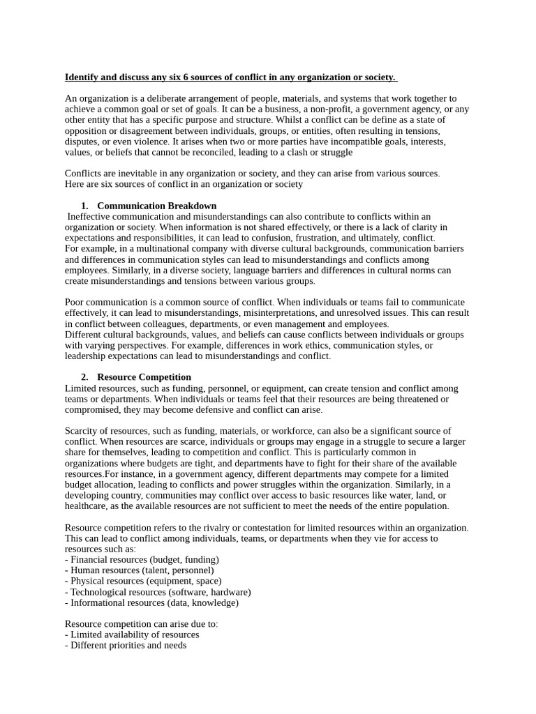 Conflict | PDF | Economic Inequality | Discrimination & Race Relations