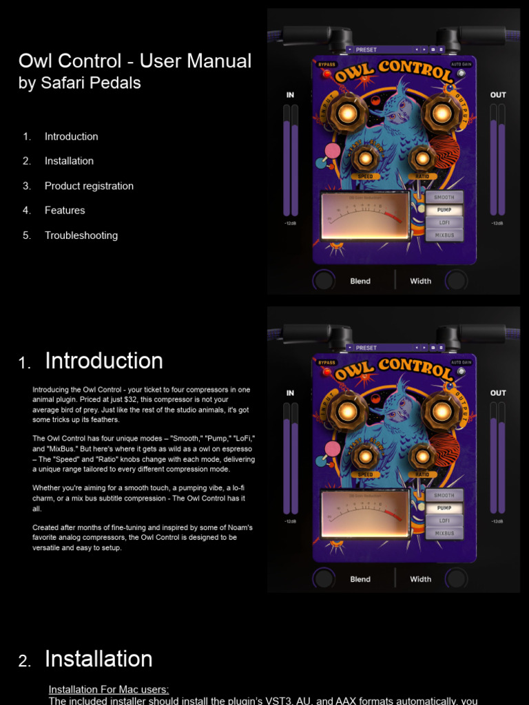 Owl Control by Safari Pedals | PDF | Computing | Electronics