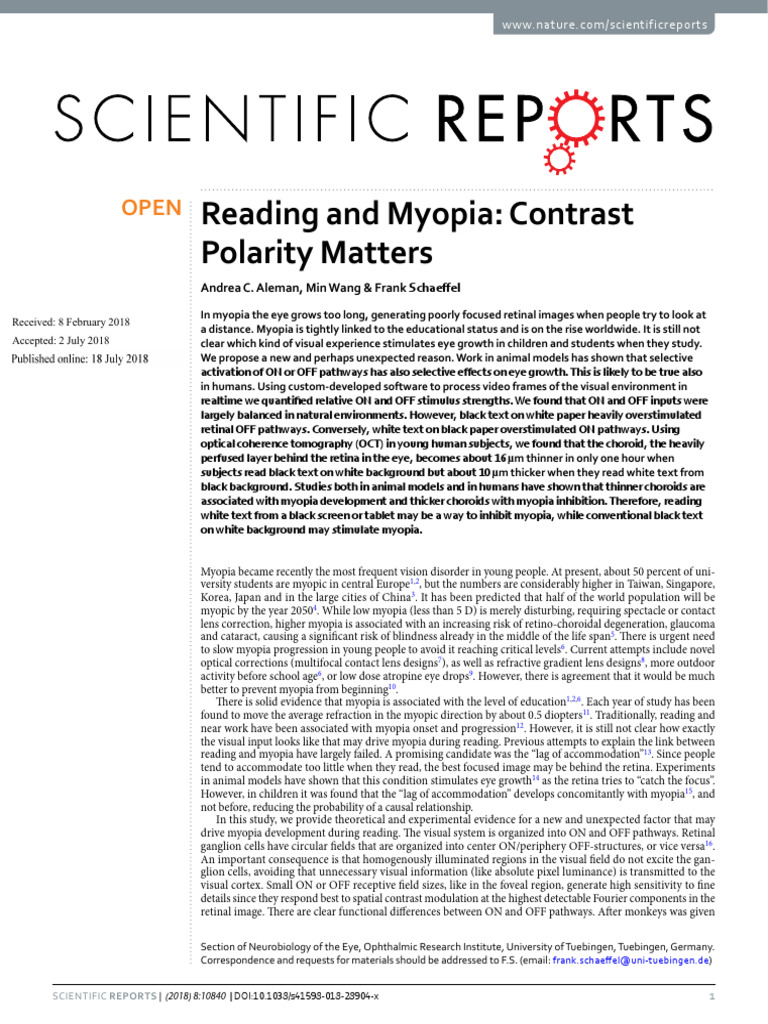 Light Mode Myopia | PDF | Myopia | Retina