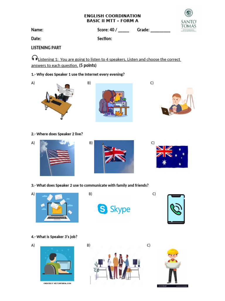 IDI-00002 Basic II MTT Form A Wip Ver 2 | PDF