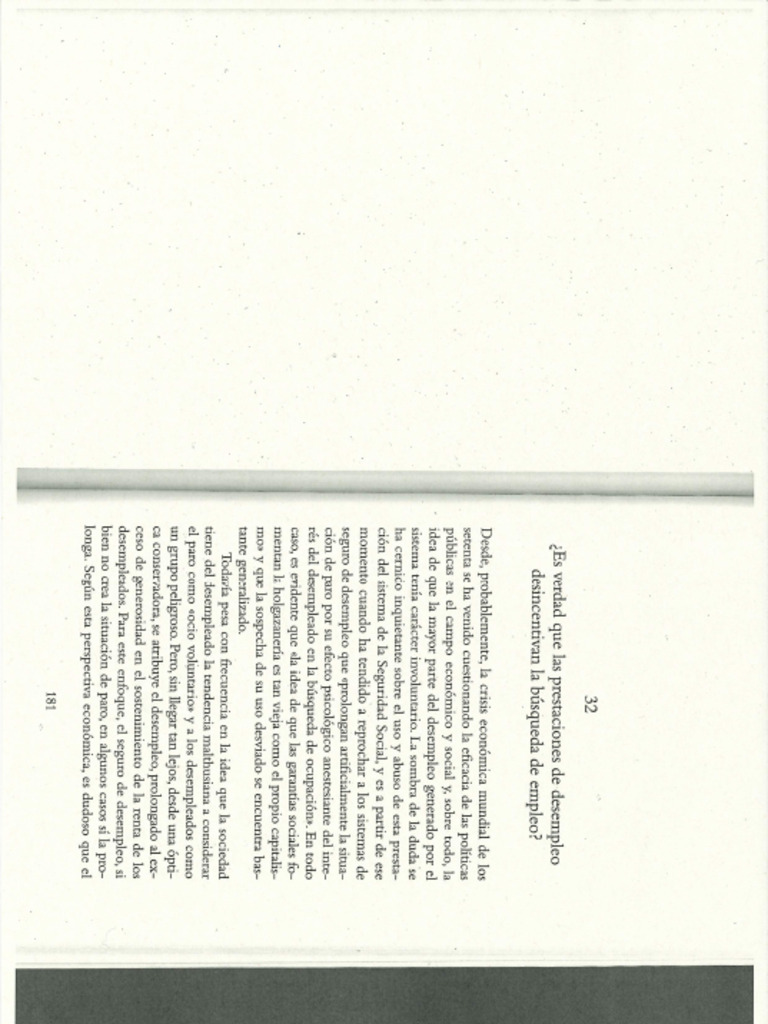 Cap. 32 JR Mercader sobre prestacions per desocupació | PDF