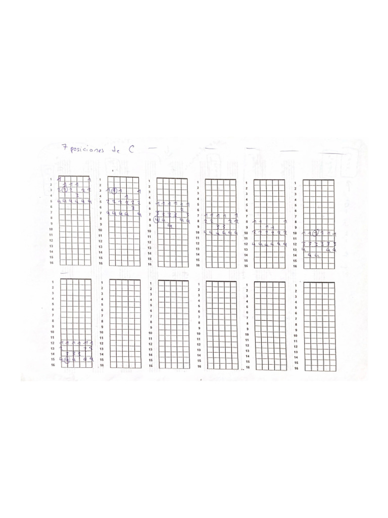 7 posiciones escala C | PDF