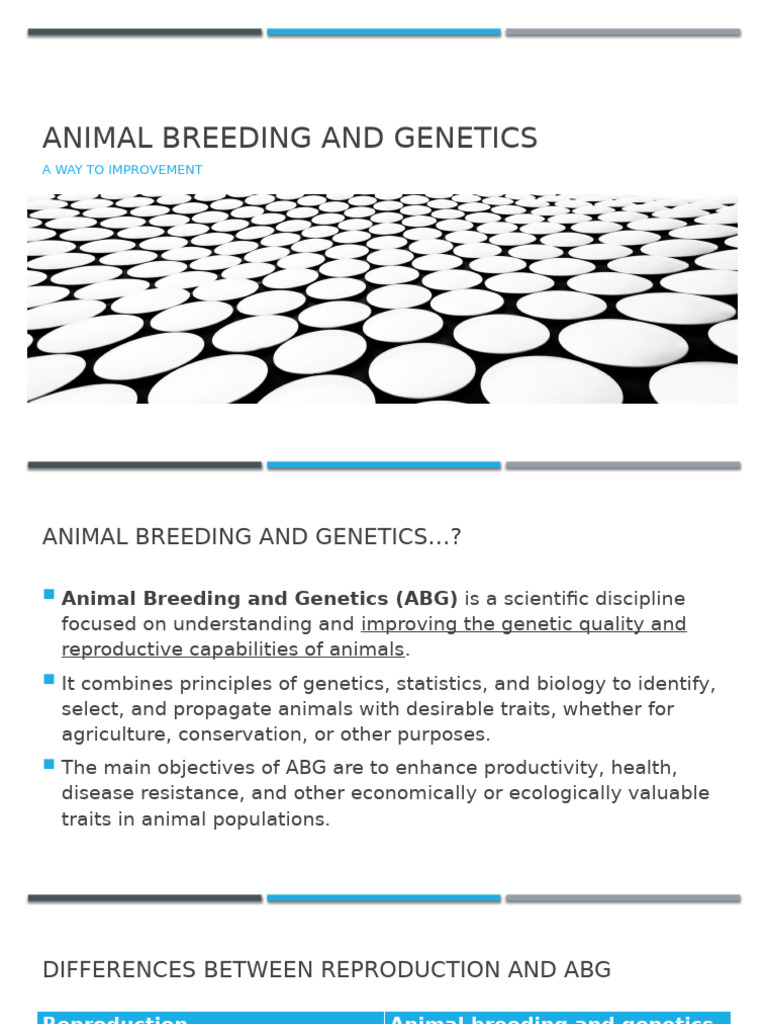 Animal Breeding And Genetics Overview Pdf Plant Breeding Genetics