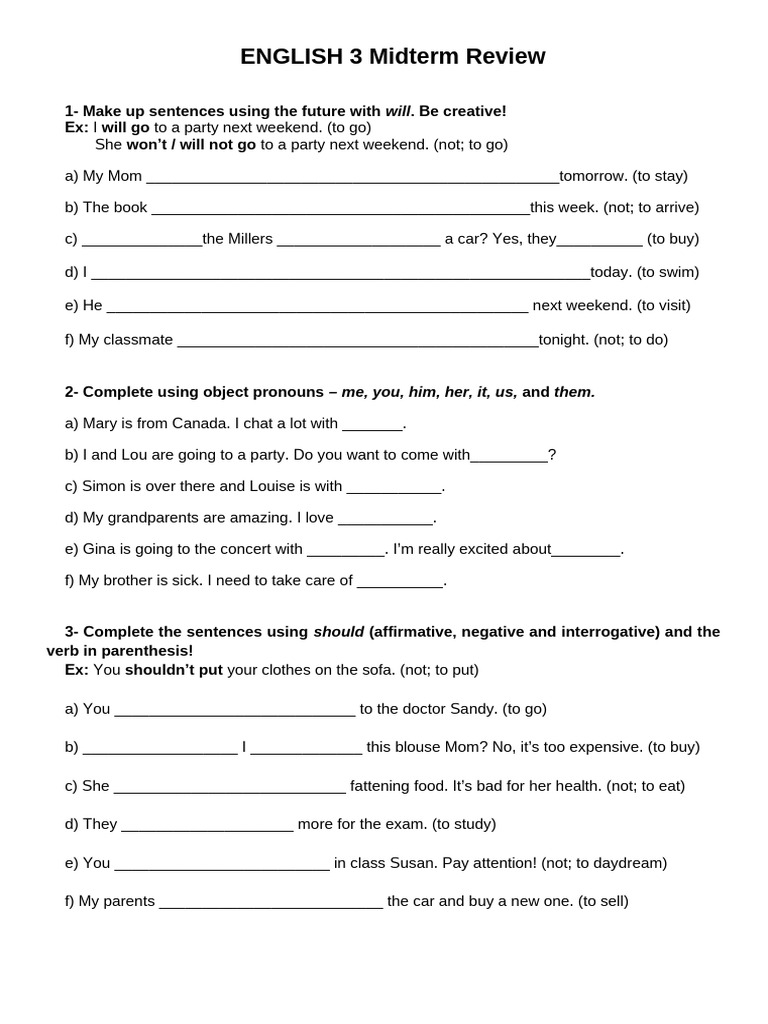 English 3 Midterm Review | PDF | Languages | Foreign Language Studies