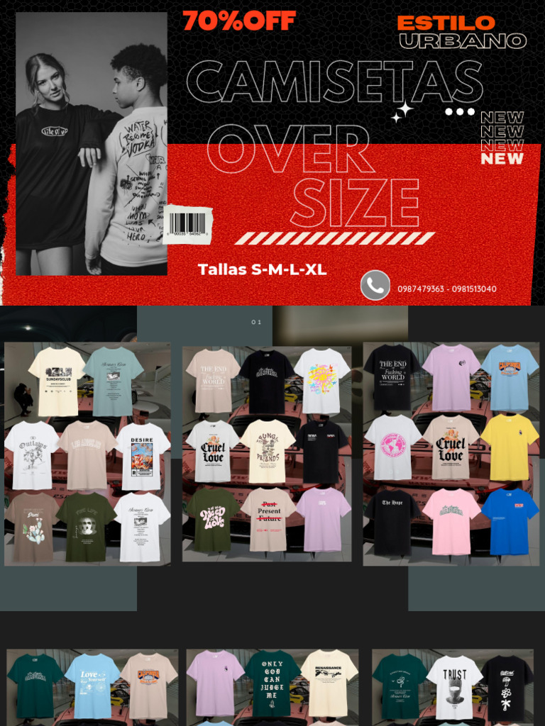 Catálogo camisetas Oversize -4 | PDF