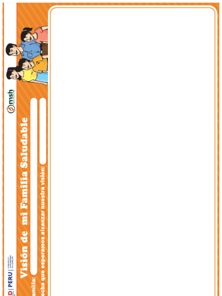Tablero Vision Familia Saludable Costa | PDF