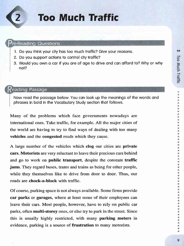 Traffic problems | PDF