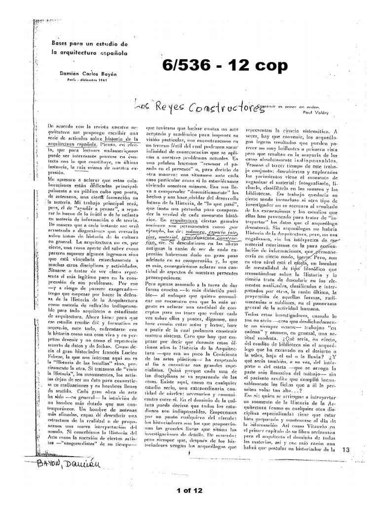 Bayón - Los Reyes Constructores | PDF