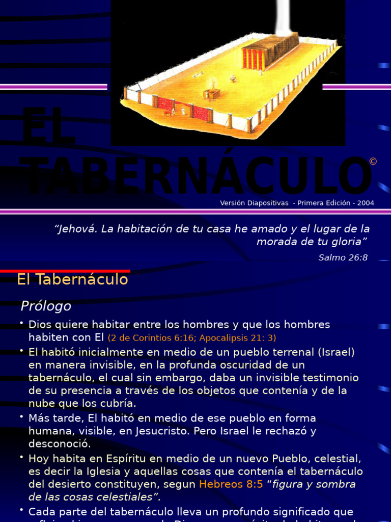 El Tabernáculo: Significado Espiritual | PDF | Sacerdote | Santo de los ...