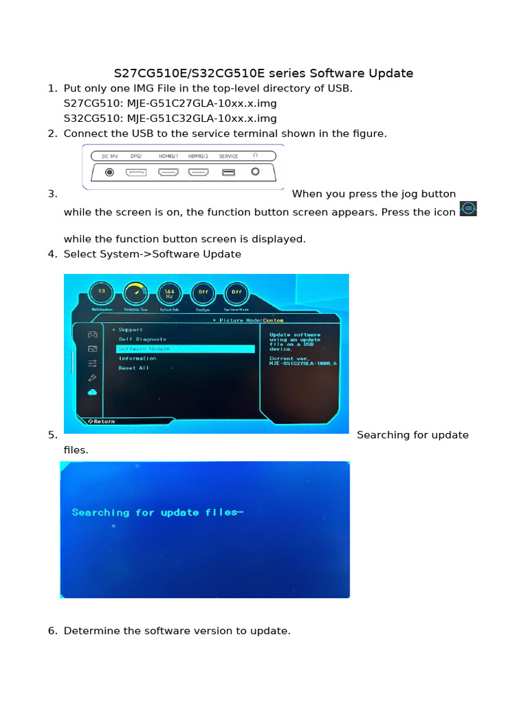G51C SW Update SOP English 20231026 | PDF | Business
